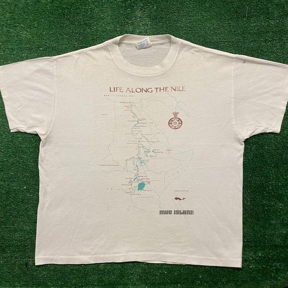 American Vintage | Shirts | Vintage 8s Nile River Egypt Tourist Map ...